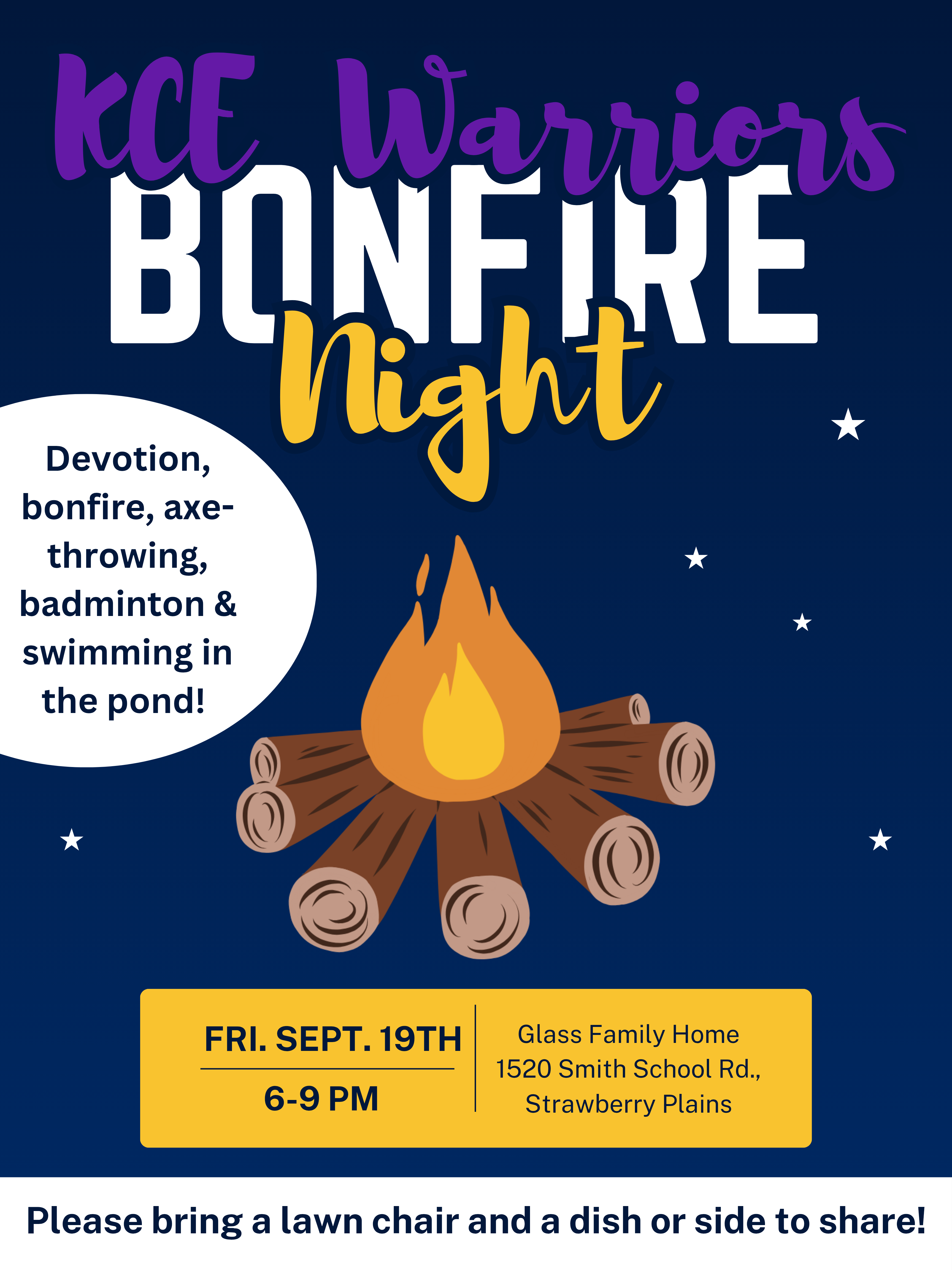 Warriors Bonfire Night | Kingdom Culture Education